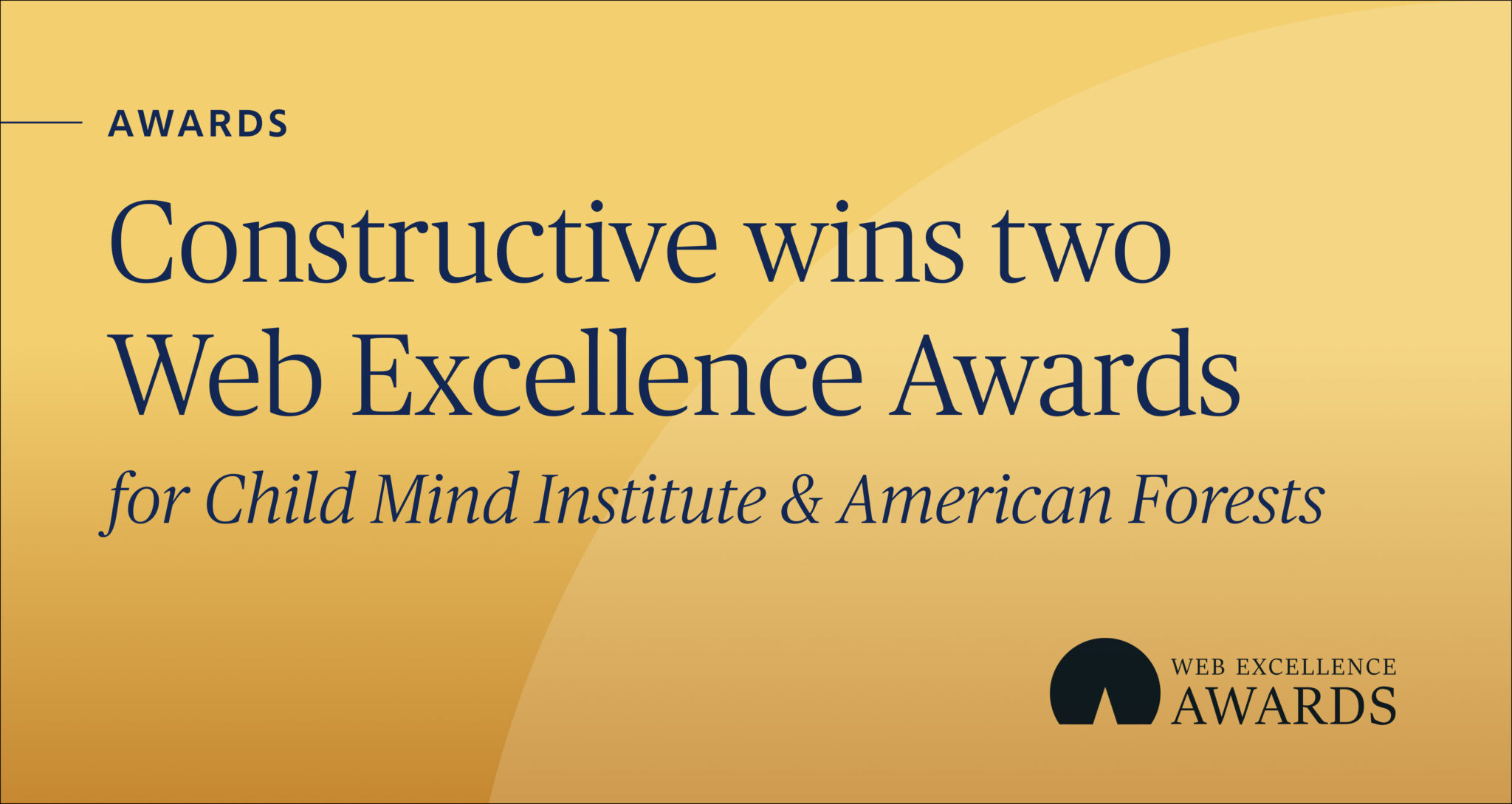 Constructive Wins Two Web Excellence Awards 2023 - Constructive